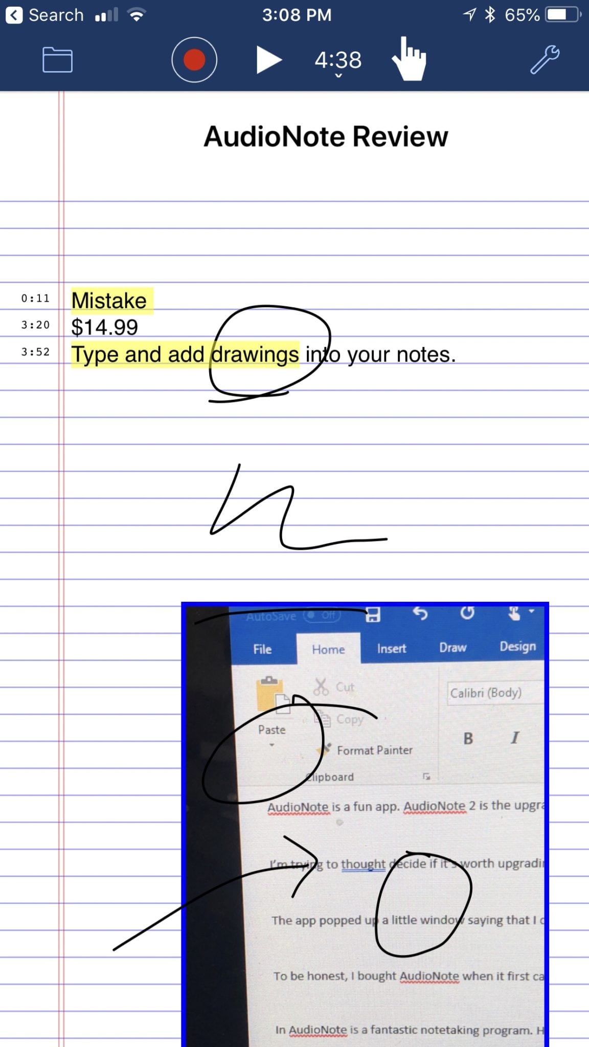 AudioNote App – Taking notes / drawing diagrams in the classroom with ...
